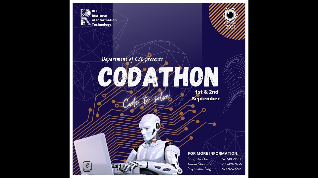 CODATHON FINALS 1 || INNOVISION '21 || - YouTube
