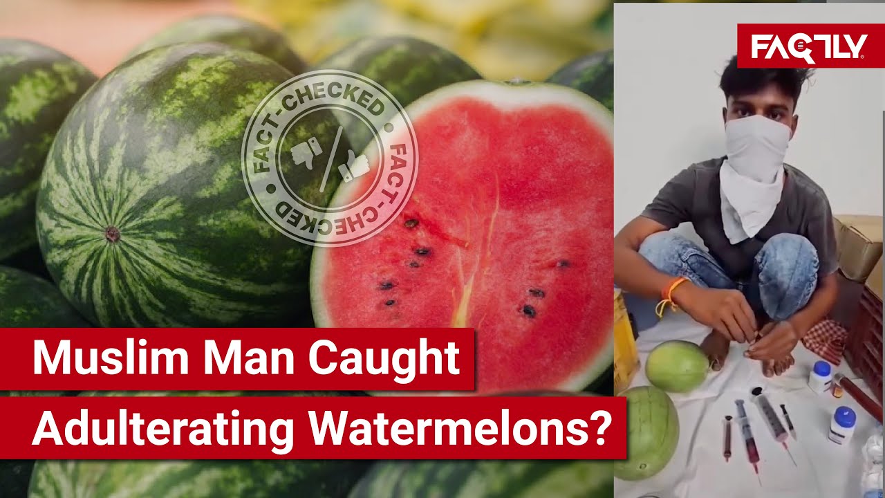 FACT CHECK: Viral Video Shows Muslim Man Caught Adding Colour and Sweetness to Watermelons ...