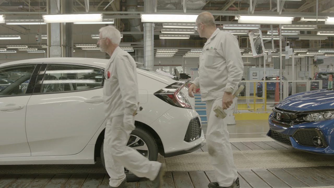 2017 Honda Civic production at the Swindon plant, UK - YouTube