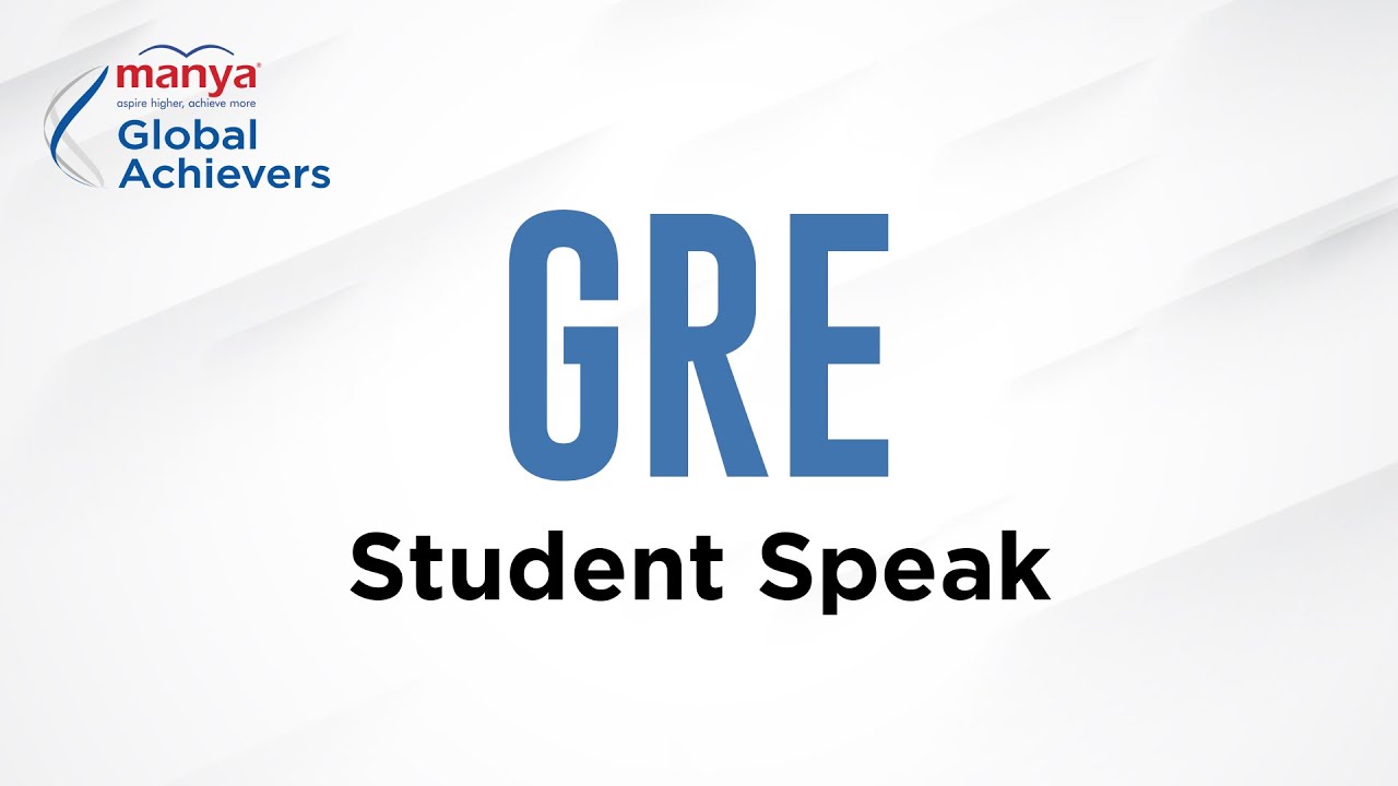 Manya's Students Success Story | GRE Top Scorers - YouTube