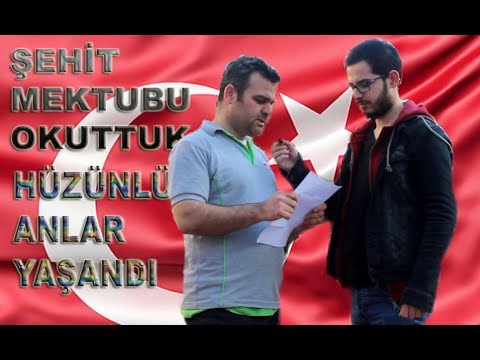 ŞEHİT MEKTUPLARINI OKUTTUK (Duygusal Anlar Yaşandı)