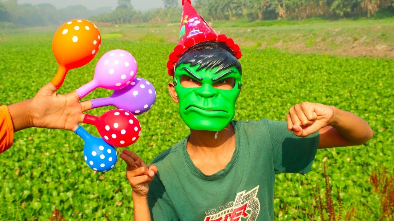 Diddy Finger! Children Learn Colors With Flower Balloon! Balloon Fun ...