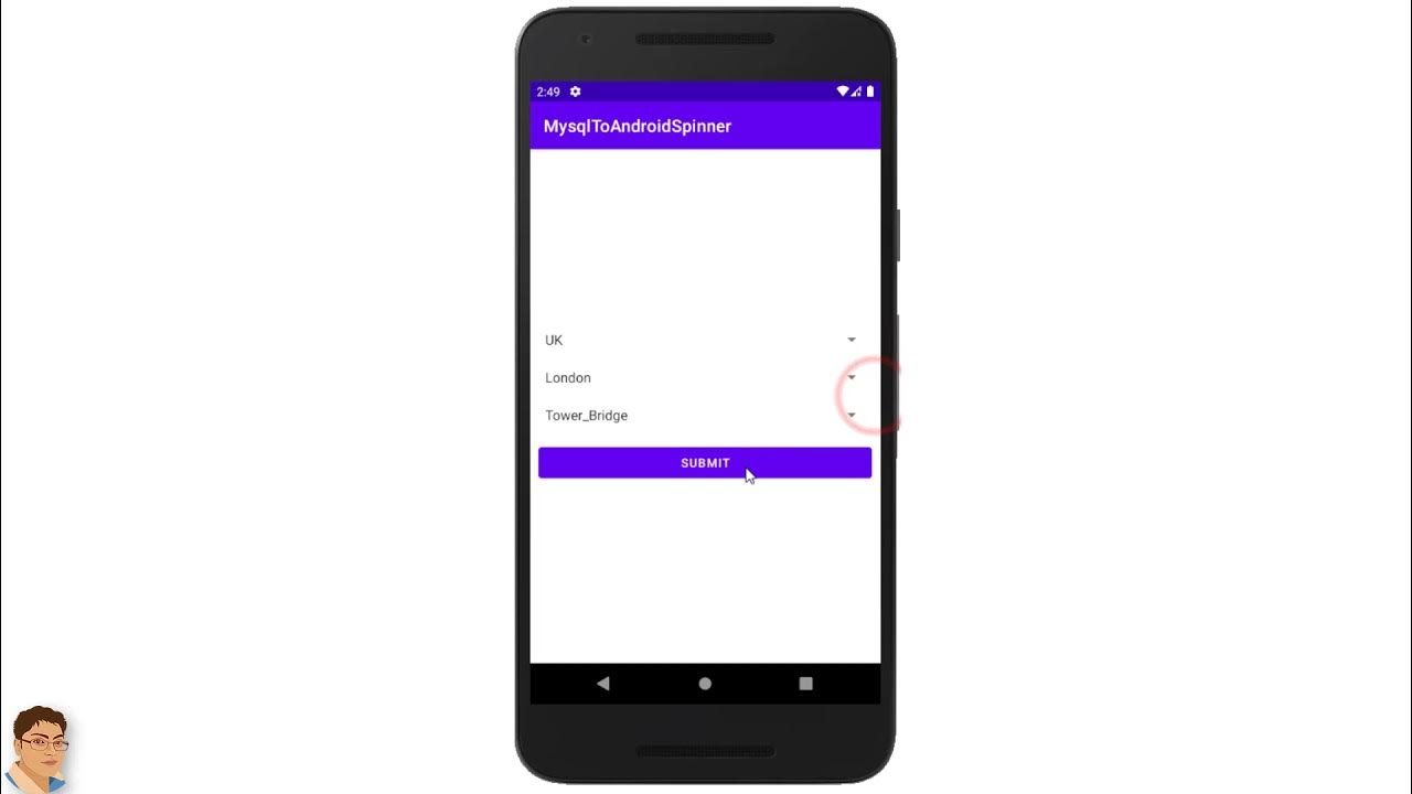 Multiple Dependent Android Spinners Demo | Volley | Glide - YouTube