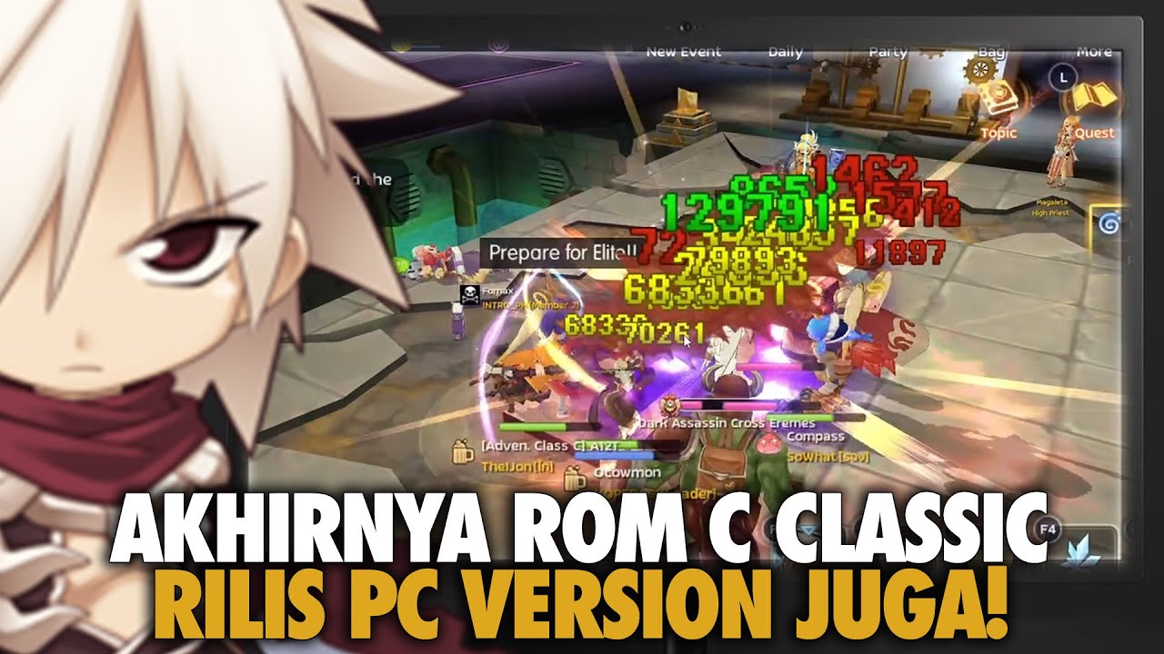 AKHIRNYA ROM CLASSIC PUNYA PC CLIENT!! SMOOTH ABIS!! RAGNAROK M CLASSIC ...