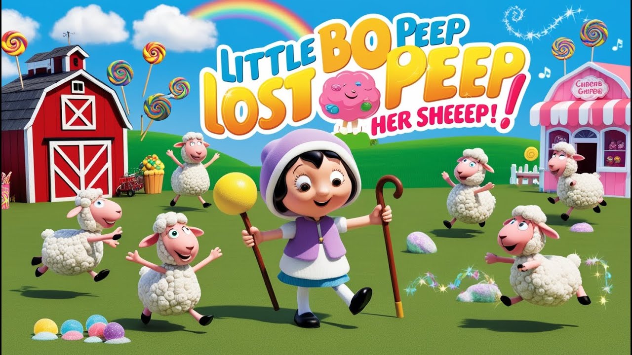 🐑 Little Bo Peep’s Silly Sheep Song | Fun Nursery Rhyme for Kids | Sing ...