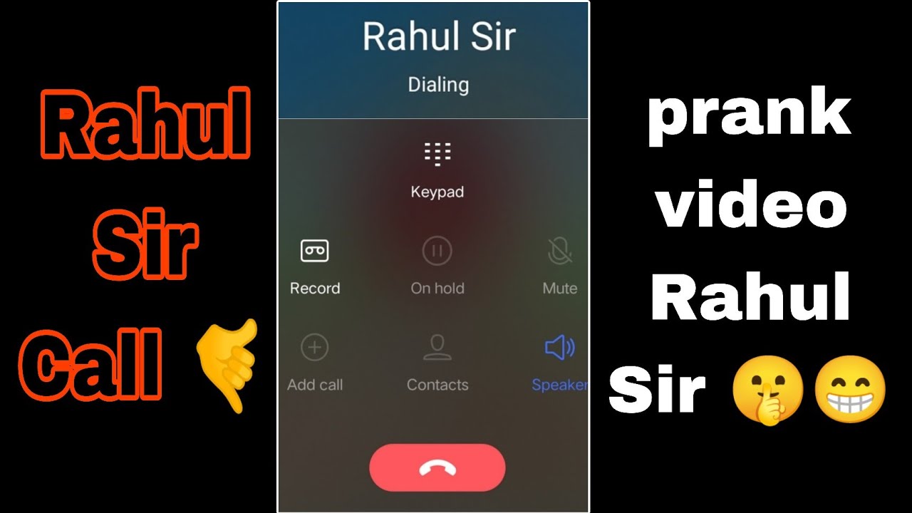 Rahul Sir Call Prank videos 😁🤫 || Rahul Sir 😄|| Viral Call Recording ...