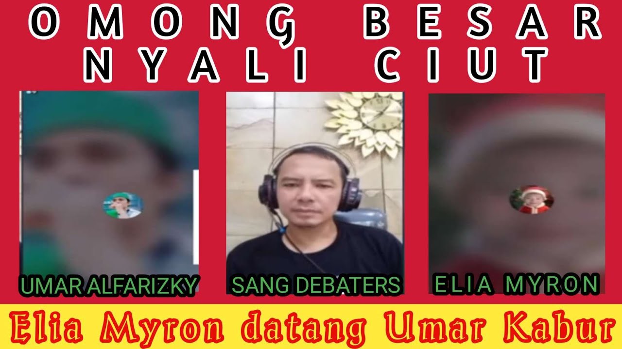 Elia MYRON datang Umar Alfa rizky kabur //Hanya omong besar nyali kecil ...