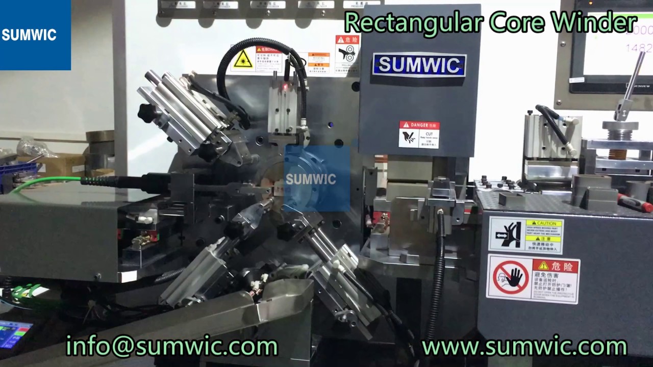 Rectangular Core Winder from SUMWIC company - YouTube