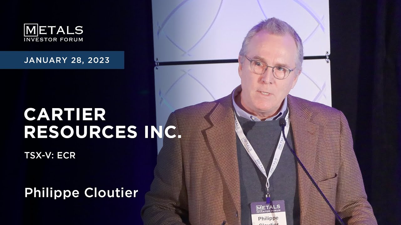 Philippe Cloutier of Cartier Resources presents at the Metals Investor ...