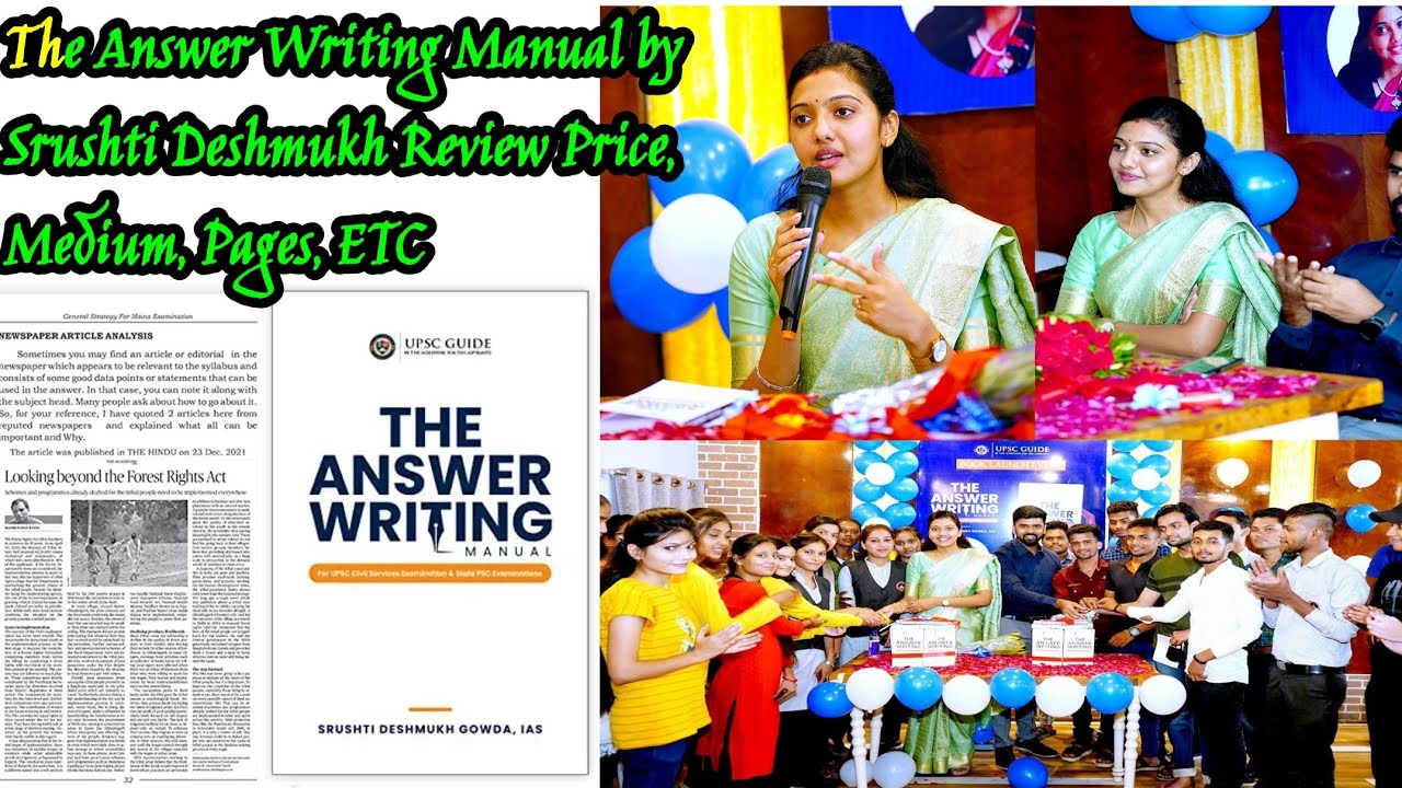The Answer Writing Manual by Srushti jayant Deshmukh book review, price ...