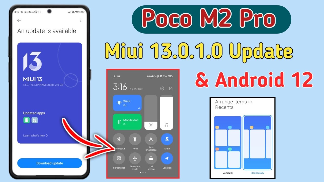 Poco M2 Pro Miui 13 Update | Poco M2 Pro Android 12 Update - YouTube