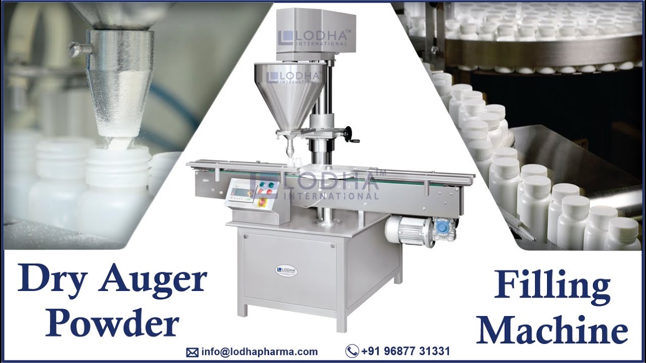Automatic Single Head Dry Auger Powder Filling Machine - YouTube