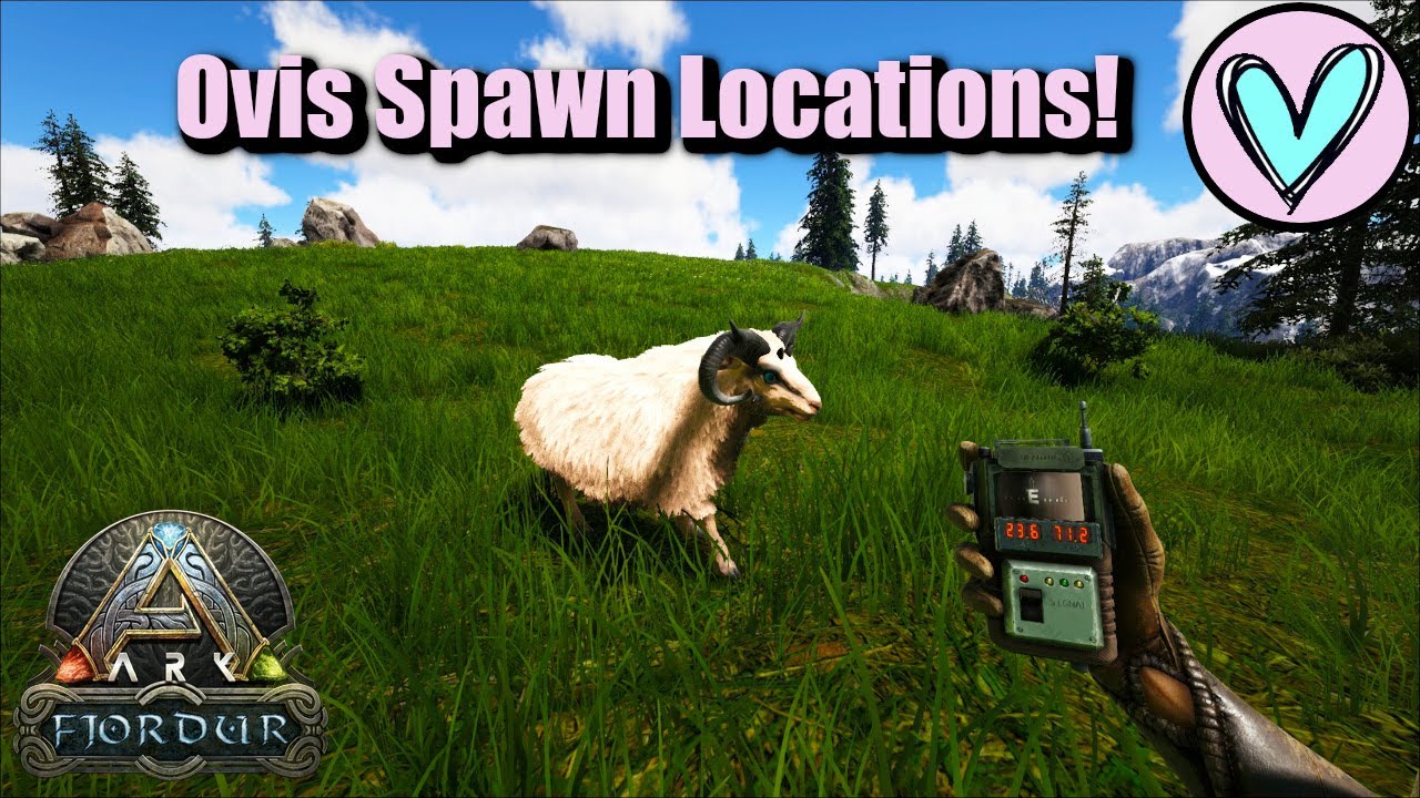 Ovis Spawn Locations! || Ark Fjordur! - YouTube