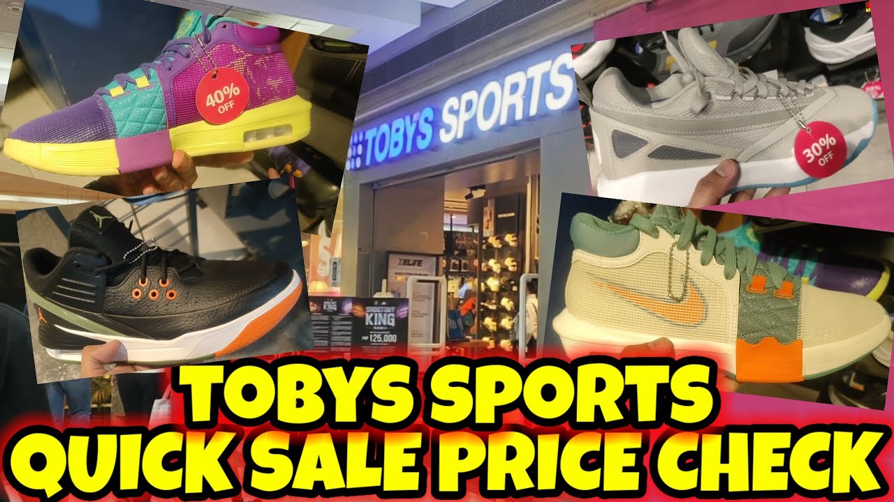 TOBYS SPORTS GATEWAY CUBAO SHOES SALE UPDATE - YouTube