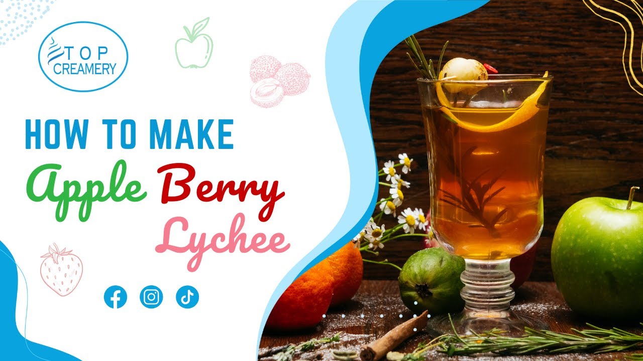 HOW TO MAKE APPLEBERRY LYCHEE DRINK | REFRESHING APPLEBERRY DRINK ...