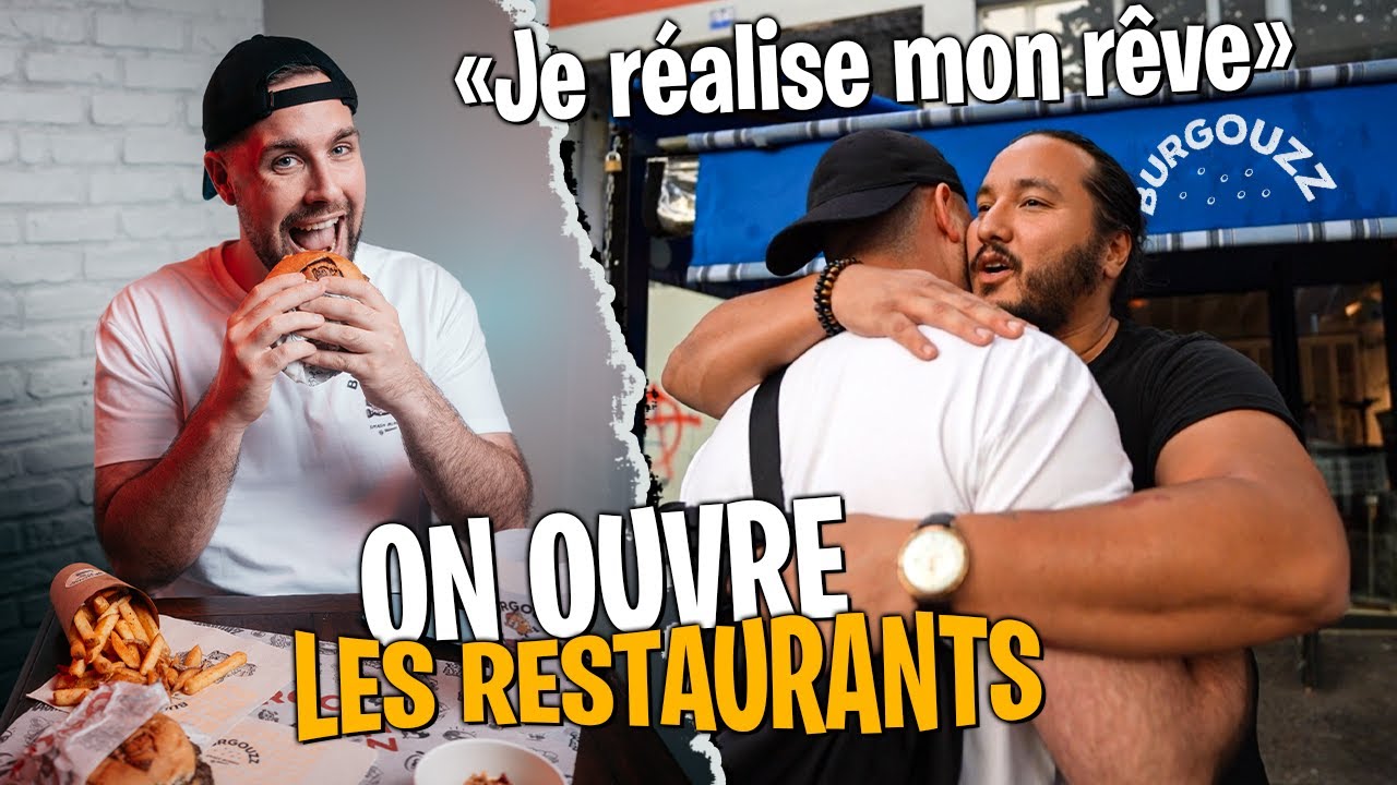 Ouverture de 3 restaurants Burgouzz ! 🍔 (je réalise pas encore) - YouTube