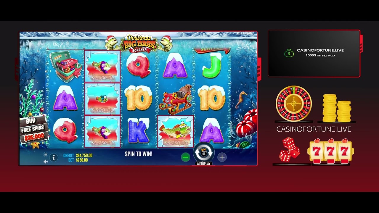 🎅🎣 Christmas Big Bass Bonanza: Huge Profit from Bonus Buy Free Spins ...