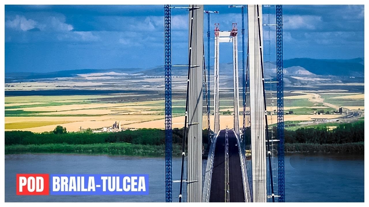 PODUL suspendat peste Dunare - update- 14.06 #2023 #webuild #ihi - YouTube