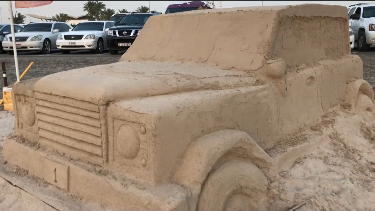 SUPER COOL CAR MADE OUT OF SAND IN DUBAI, U.A.E - YouTube