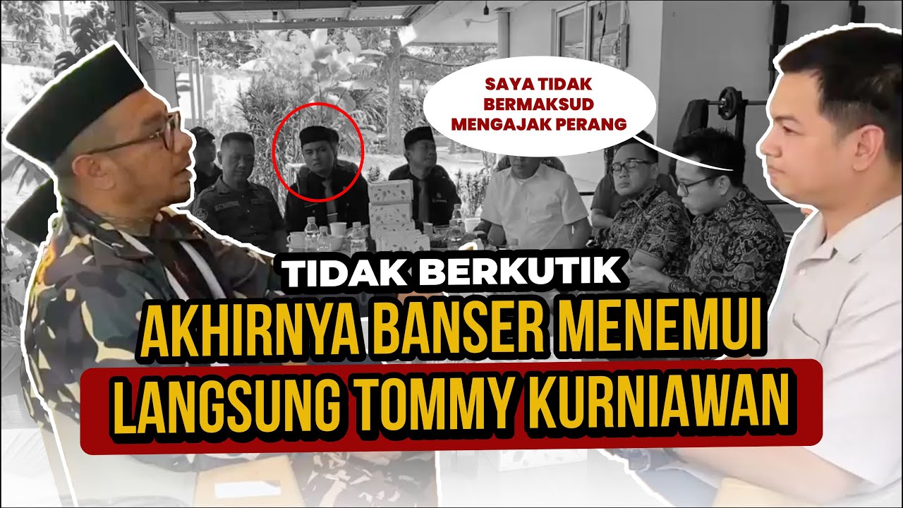 TIDAK BERKUTIK DI DEPAN BANSER, TOMMY KURNIAWAN MENGELAK MENGAJAK ...