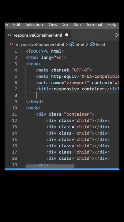 Responsive html div by adding single line of code | #shorts #viral | #HTML #css | #flex - YouTube