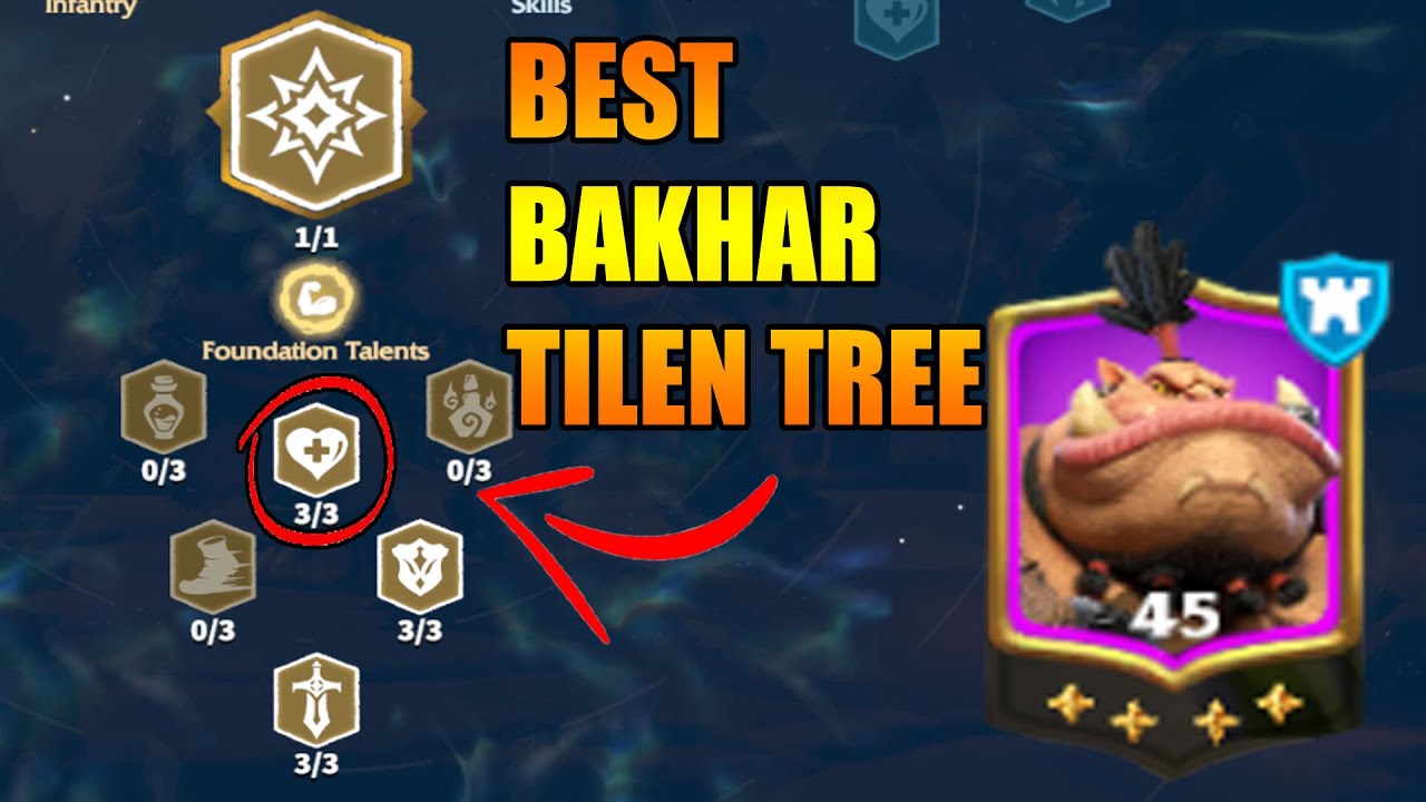 Bakhar Talent Tree Build Call Of Dragons - YouTube