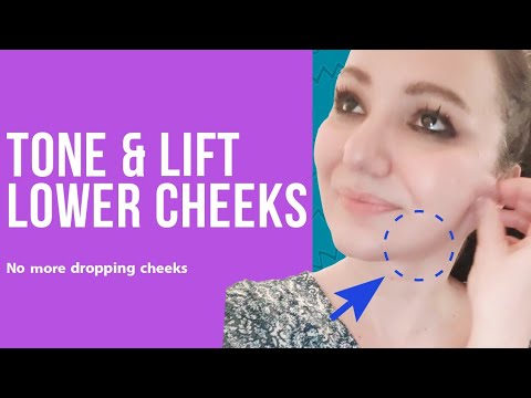 Lower dropping cheeks lift massage. - YouTube