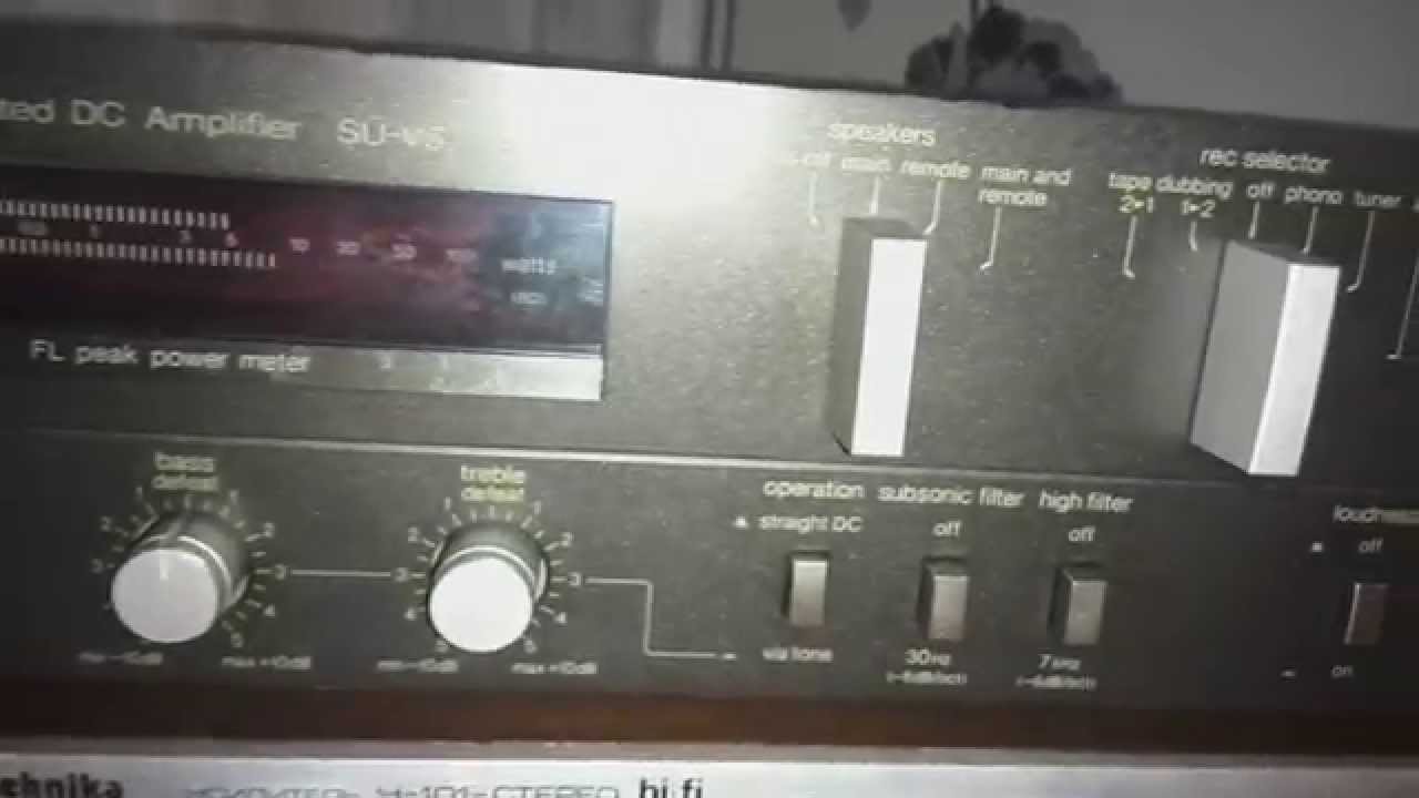 Technics Amplifier SU-V5 - YouTube