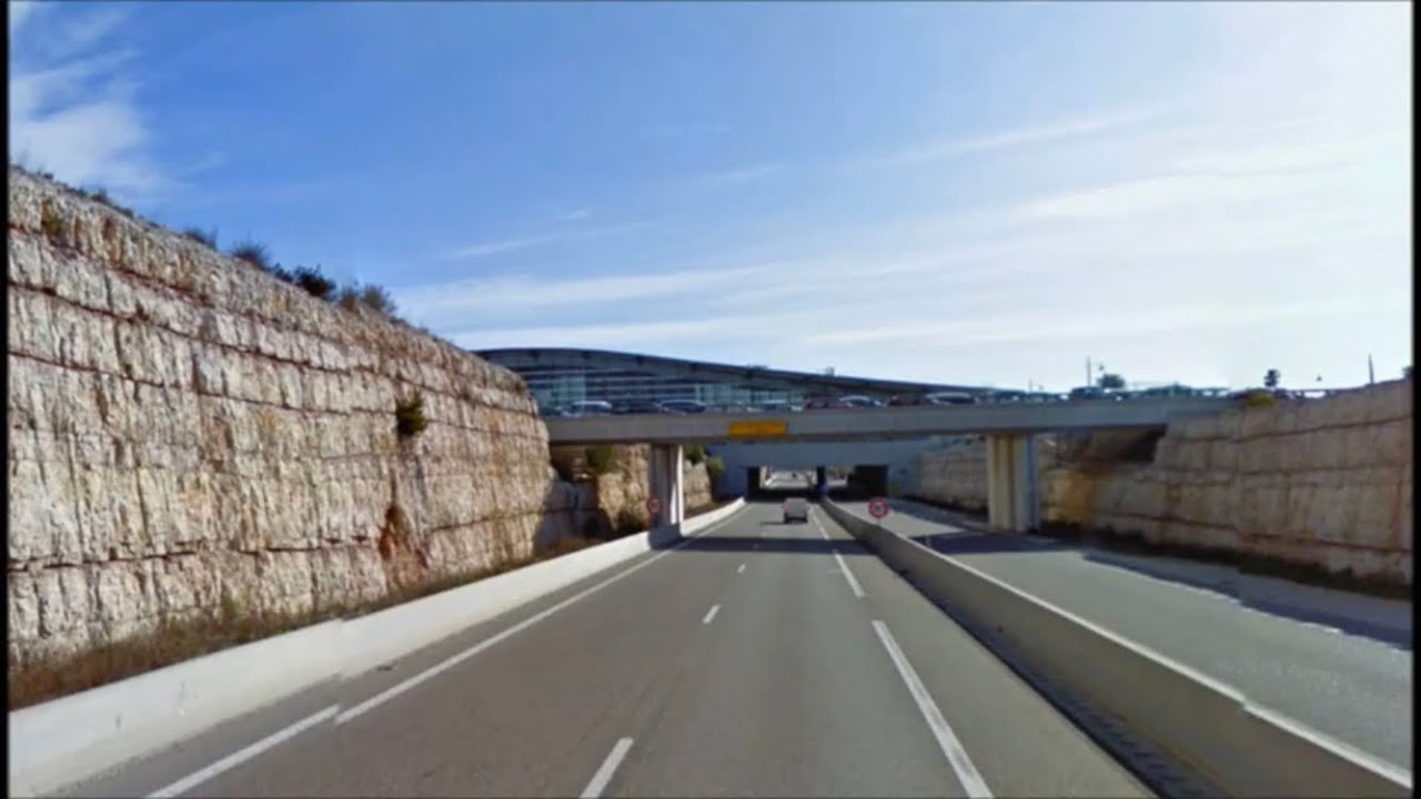 France (F): D9 / A51 / A8 Vitrolles - Aix en Provence - YouTube