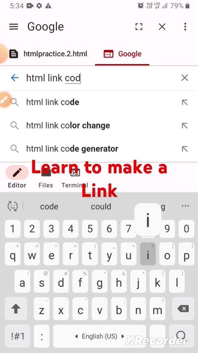 ||Learn Coding|| Making a html link :html,css,java,python #Study with Aarav#smartphone - YouTube