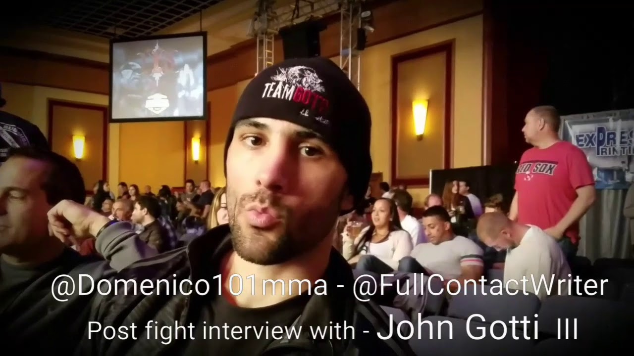 John Gotti III - (1-0 Pro Mma) - Post fight interview - YouTube