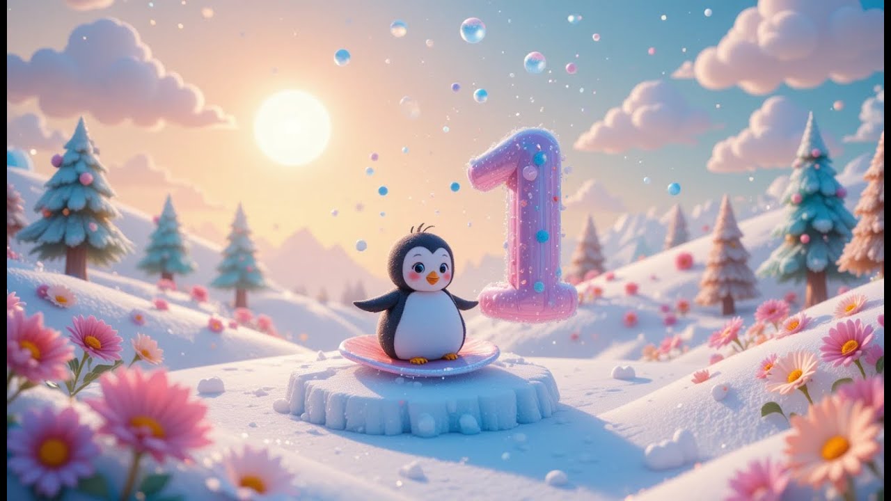 Penguin Counting 1 to 10 | Fun Number Song for Kids with Penguins - YouTube