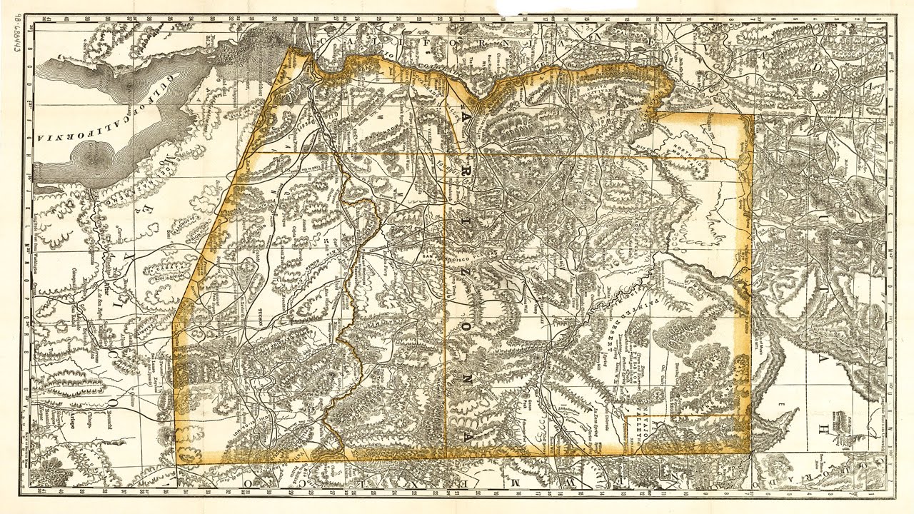 Map of Arizona Cities (1876) - YouTube