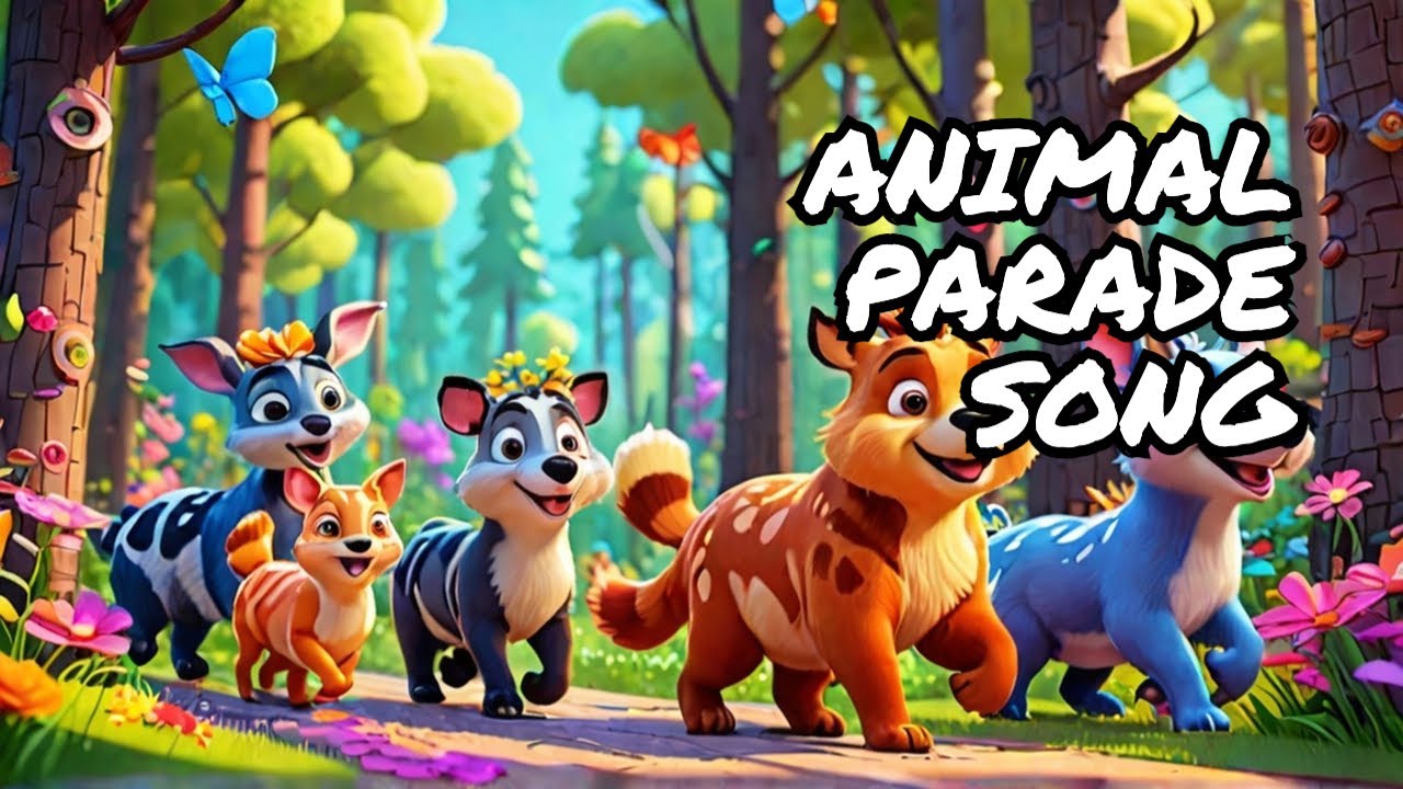 The Animal Parade Song - Nursery rhyme for kids - YouTube
