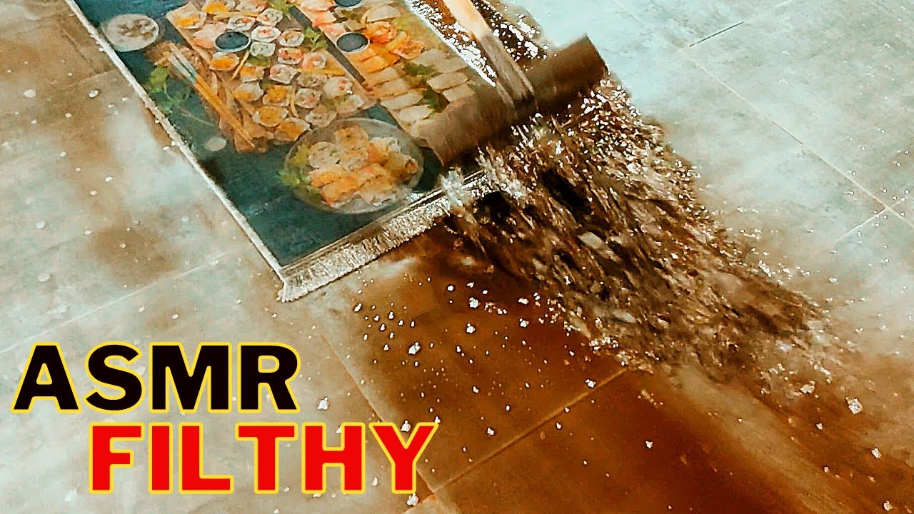 you wont believe the pattern thats under this filthy rug | ASMR Videos ...