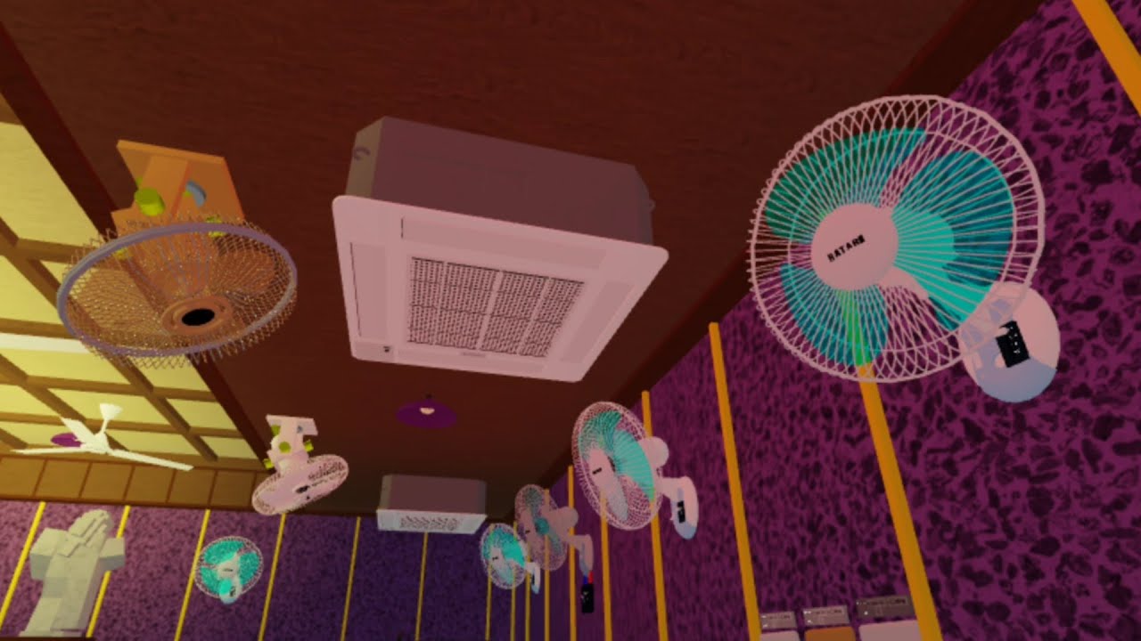Ceiling Fan And Wall Fan In The Club (Roblox Fan Secret Outdoor) - YouTube