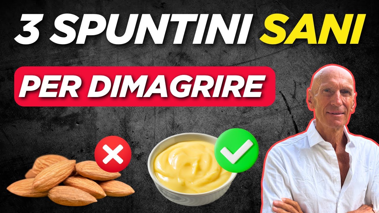 3 SPUNTINI SANI PER DIMAGRIRE E PERDERE PESO IN DIETA - SNACK PER FAME ...