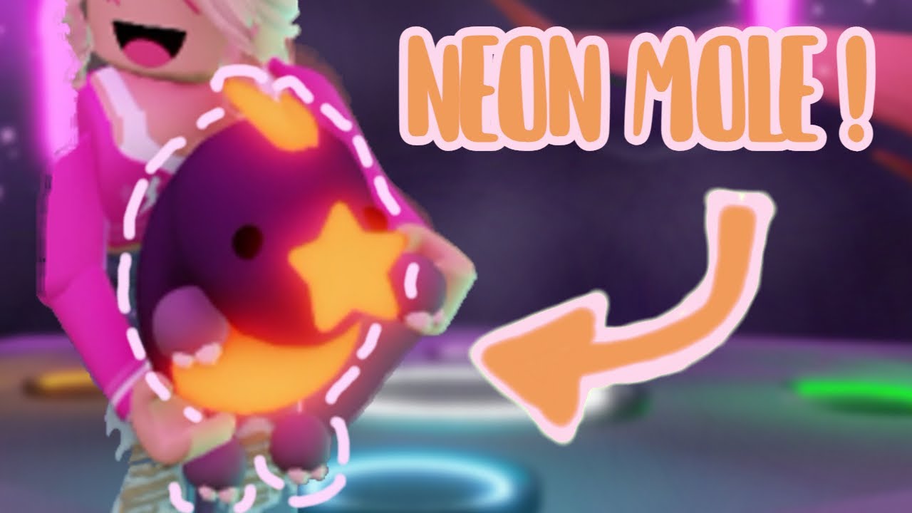 Making Neon Mole ! (Garden Egg Adopt Me) - YouTube