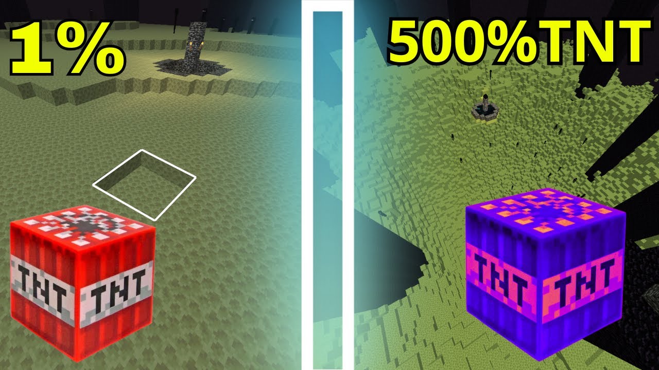 1 VS 500% TNT - YouTube