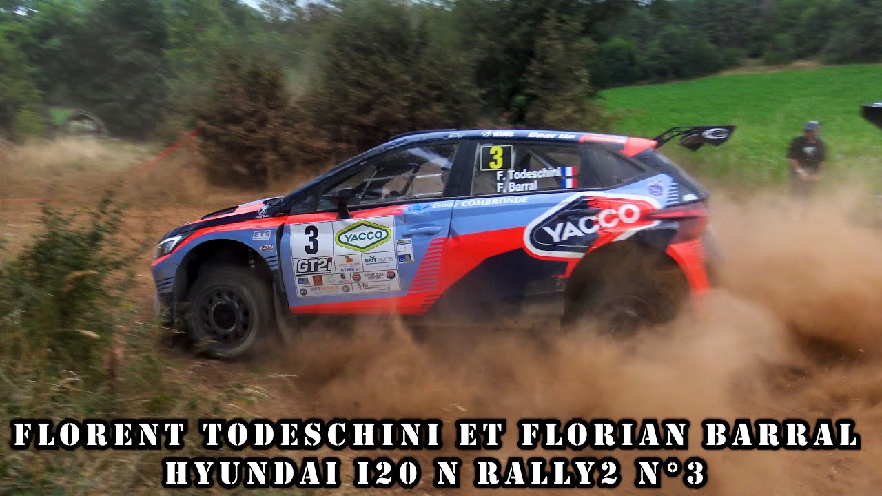 Rallye Terre de Lozère 2023 - Hyundai I20 Rally2 N°3 - Florent TODESCHINI et Florian BARRAL ...