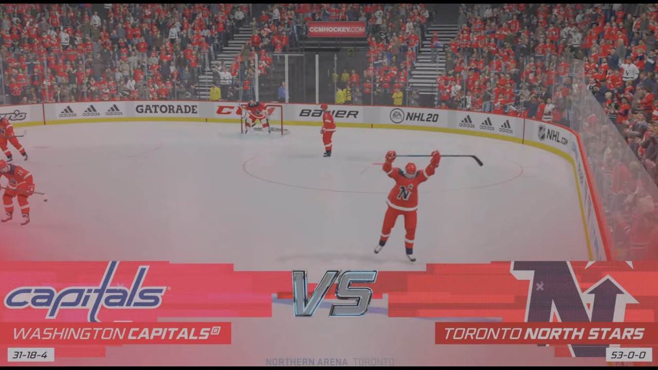 Washington Capitals VS Toronto North Stars - NHL 20 Game Replay HD 4K ...