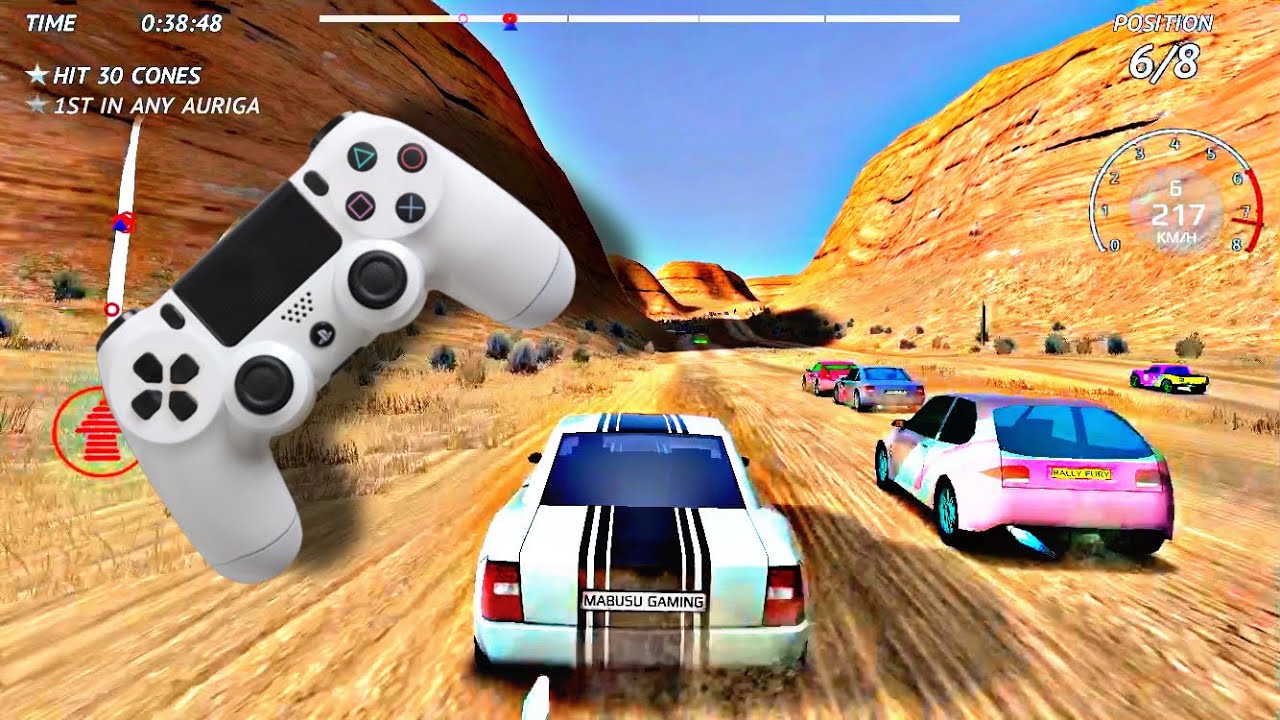 Rally Fury with controller game play - YouTube