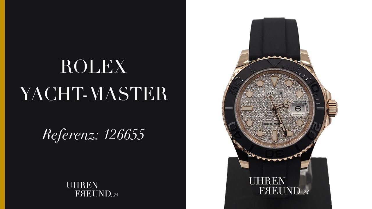 ROLEX YACHT-MASTER 40 126655 DIAMOND PAVE DIAL FULL SET aus 2021 - YouTube