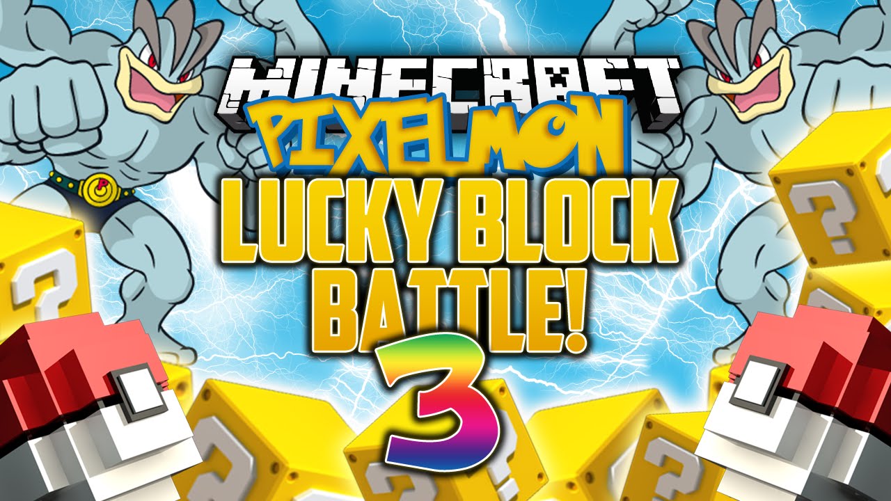 Pixelmon Lucky Block Battle #3 (feat. "SlyFoxHound", "Aphmau ...