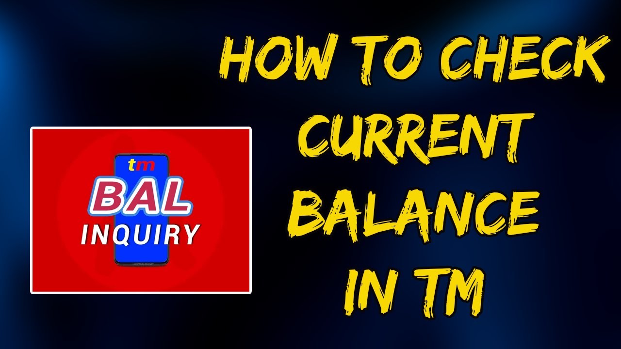 How to Check Balance in TM (FULL GUIDE) - YouTube