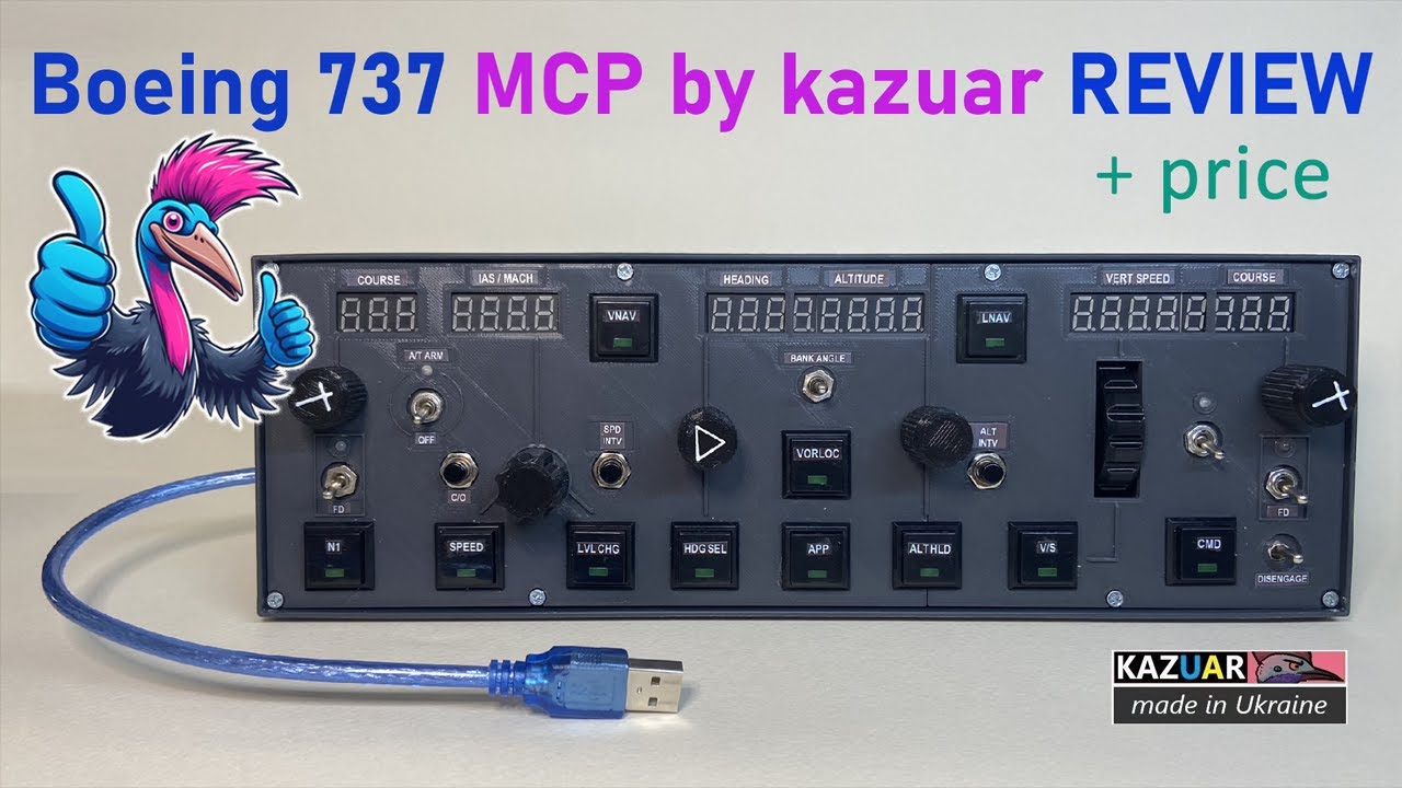 Boeing 737 MCP by kazuar огляд та ціна - DIY joystick review and price ...