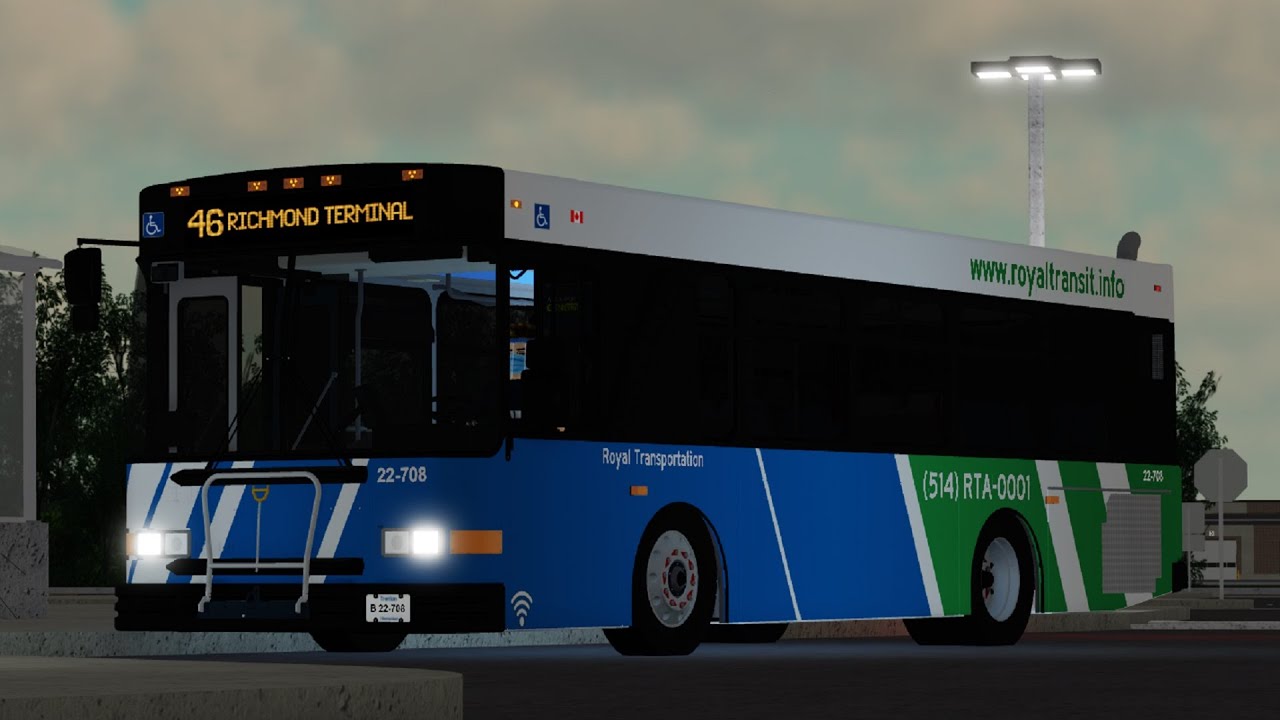 RTA Roblox: Gillig Low-Floor 29 footer #22-708 on 46 to Hampton ...