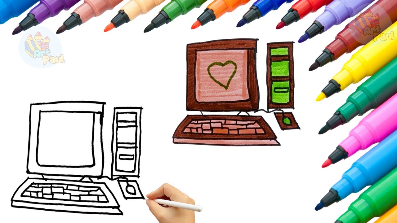 "Creative Kids, Fun Art! Easy Cute Computer Drawing | Art Paul’s ...