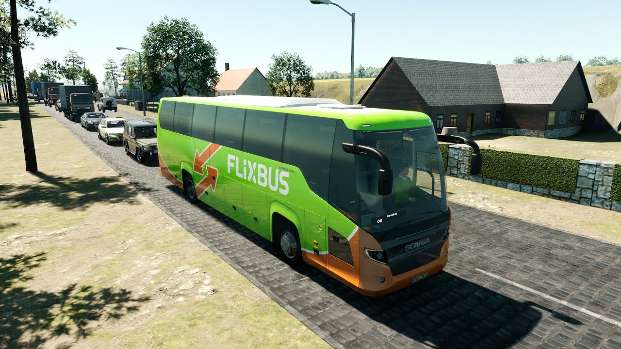 FERNBUS SIMULATOR "SCANIA TOURING 121 BUS" [Stralsund - Usedom ...
