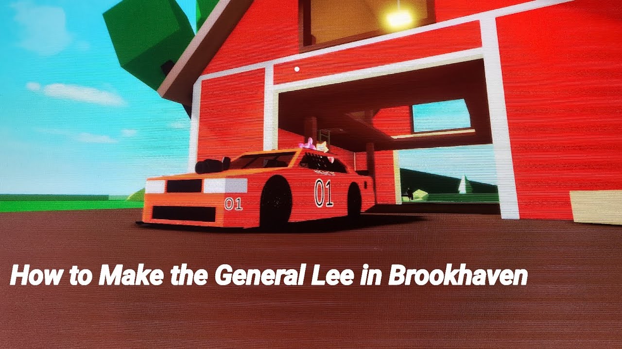 How To Make The General Lee In Brookhaven - YouTube